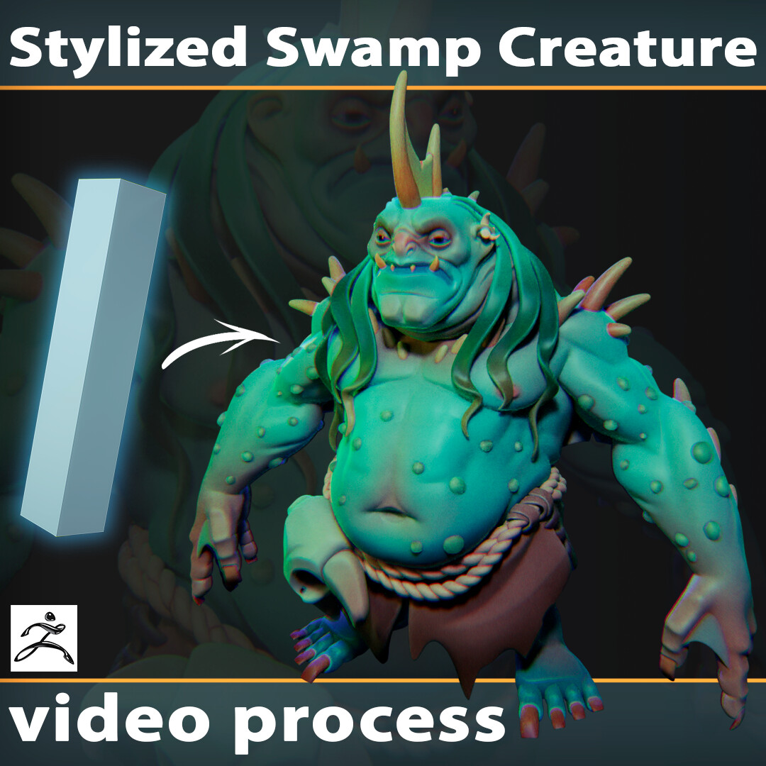 ArtStation - Stylized Swamp Creature