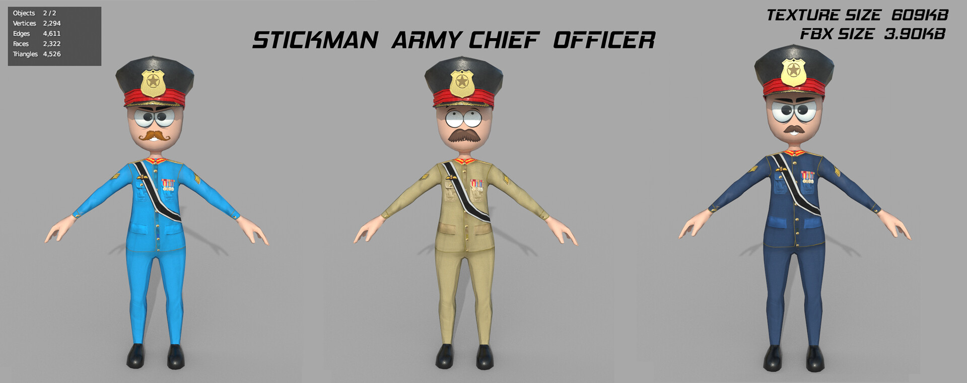 ArtStation - Low Poly Stickman Character