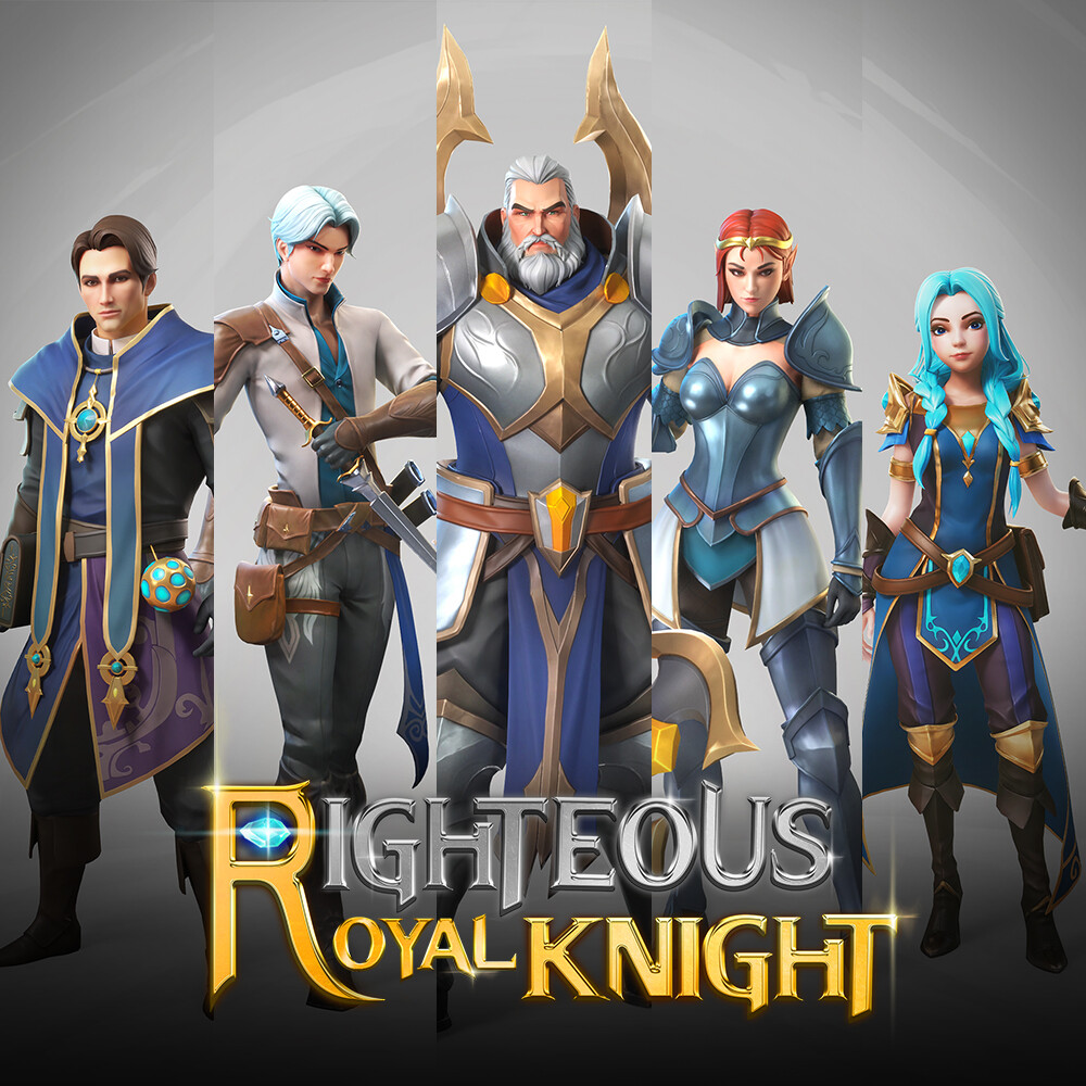 ArtStation - Stylized 3D Character Model - Righteous Royal Knights