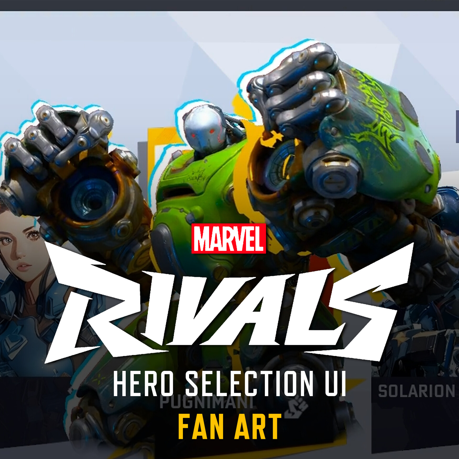 ArtStation - Marvel Rivals Hero Selection Screen Fan Art