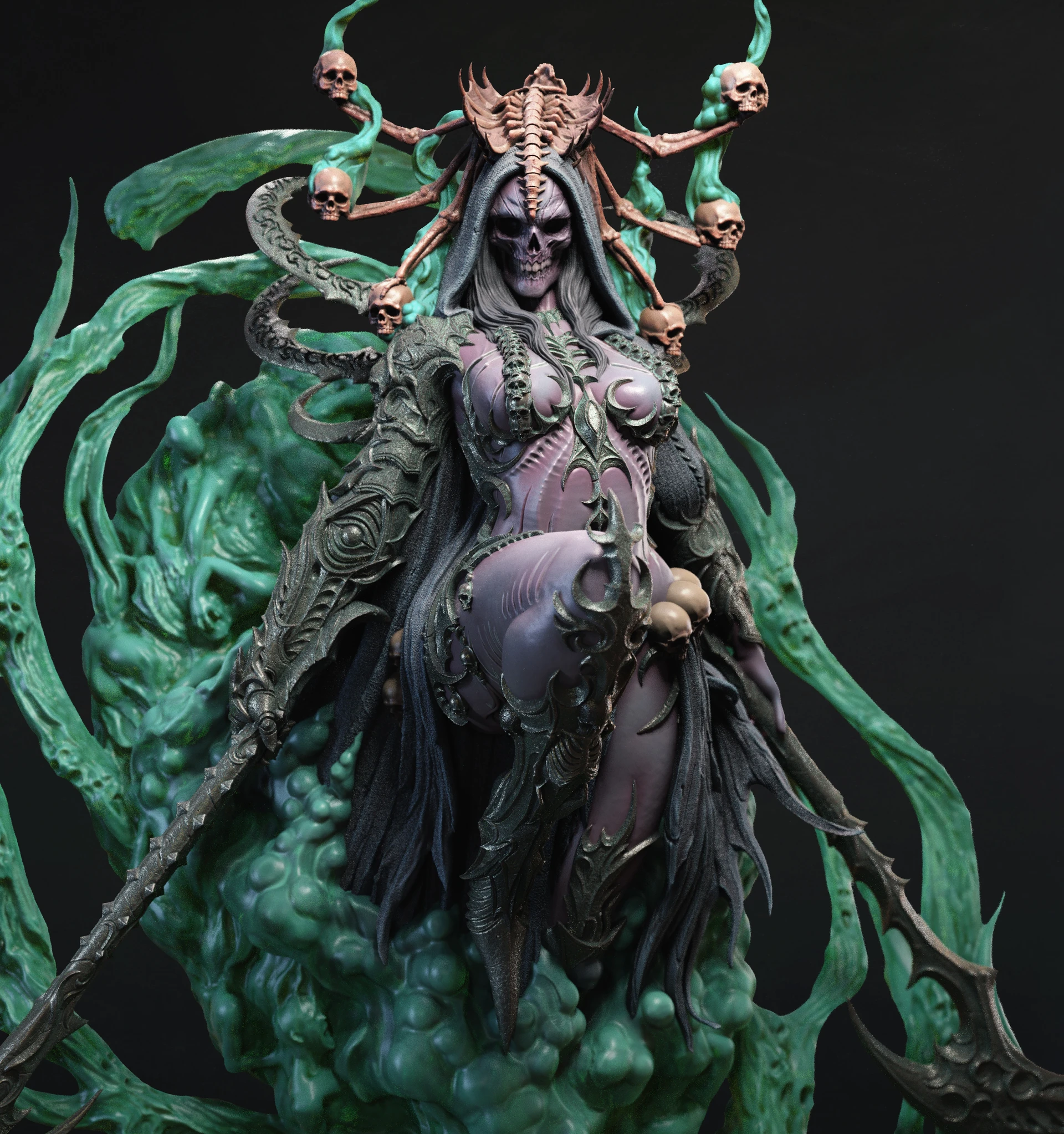 ArtStation - Female Death Elemental (Creature Caster-Miniatures)