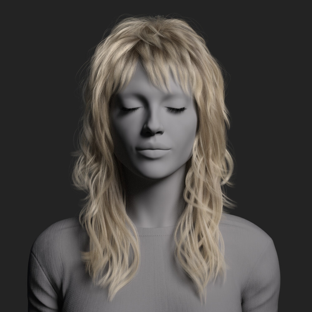 ArtStation - Shaggy Layered Cut