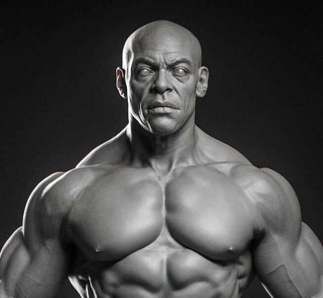 ArtStation - Muscular Male Anatomy Sculpt