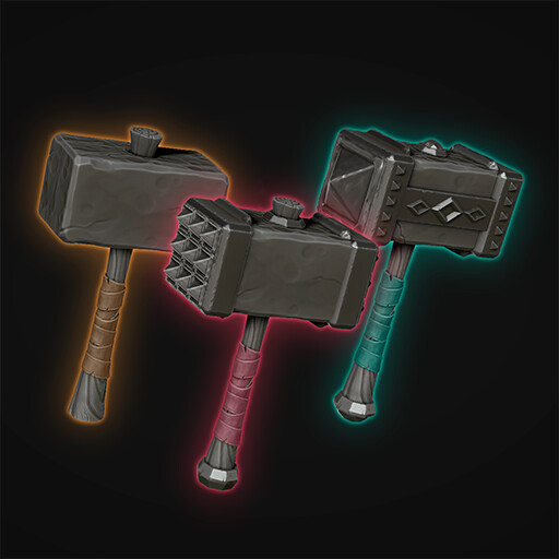 ArtStation - Stylized stone hammers