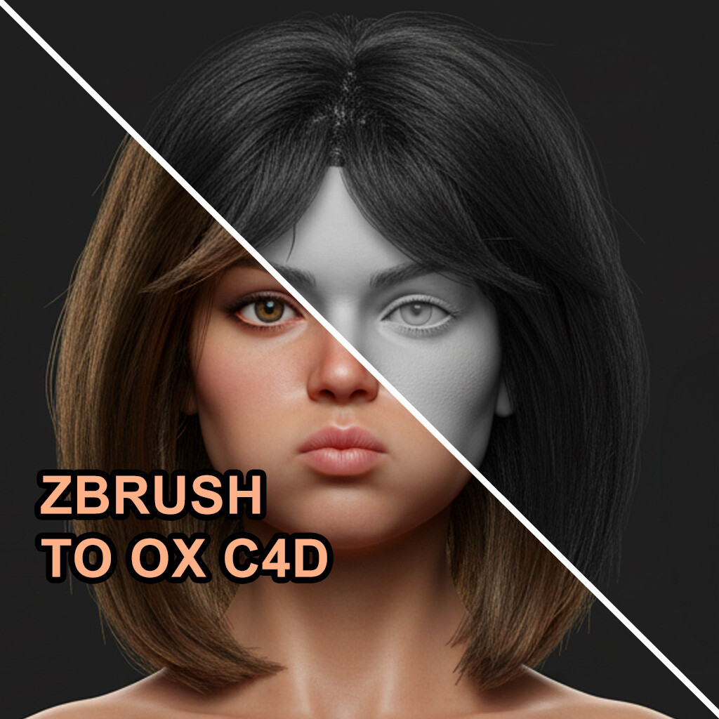 ArtStation - Zbrush Fibermesh to Cinema 4D | Ornatrix Hair Workflow + Redshift Render