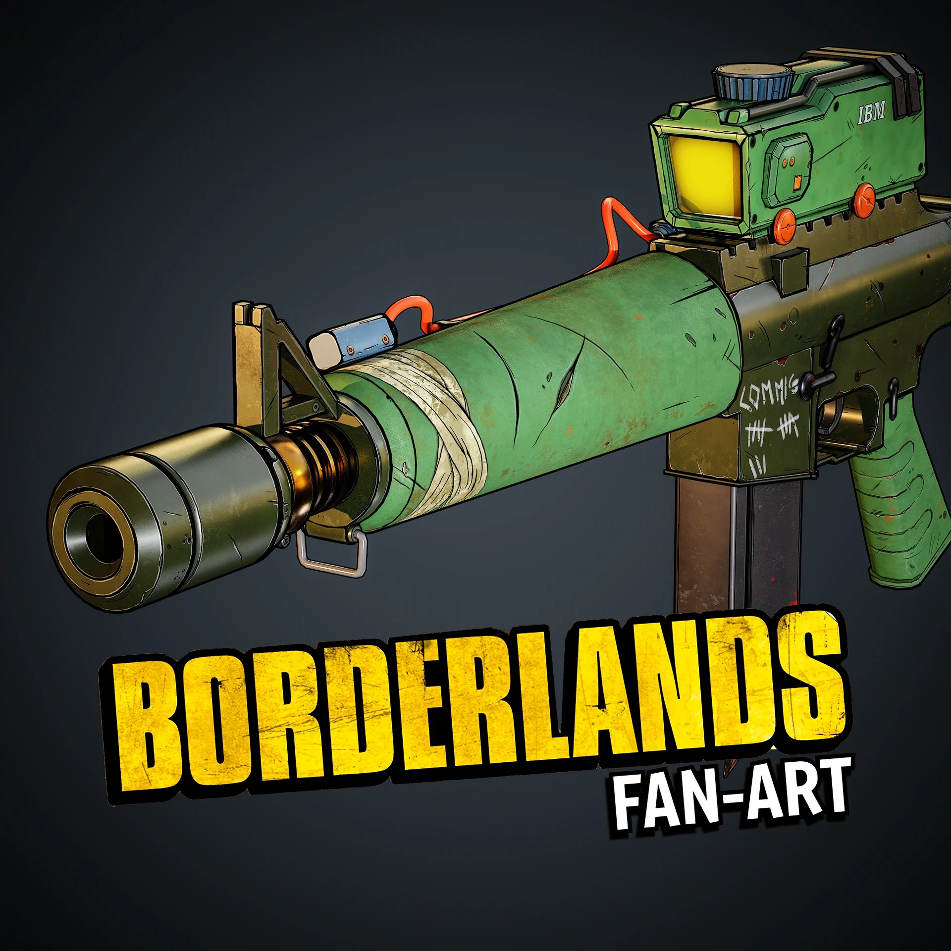 ArtStation - Borderlands Stylized Rifle - Fan art