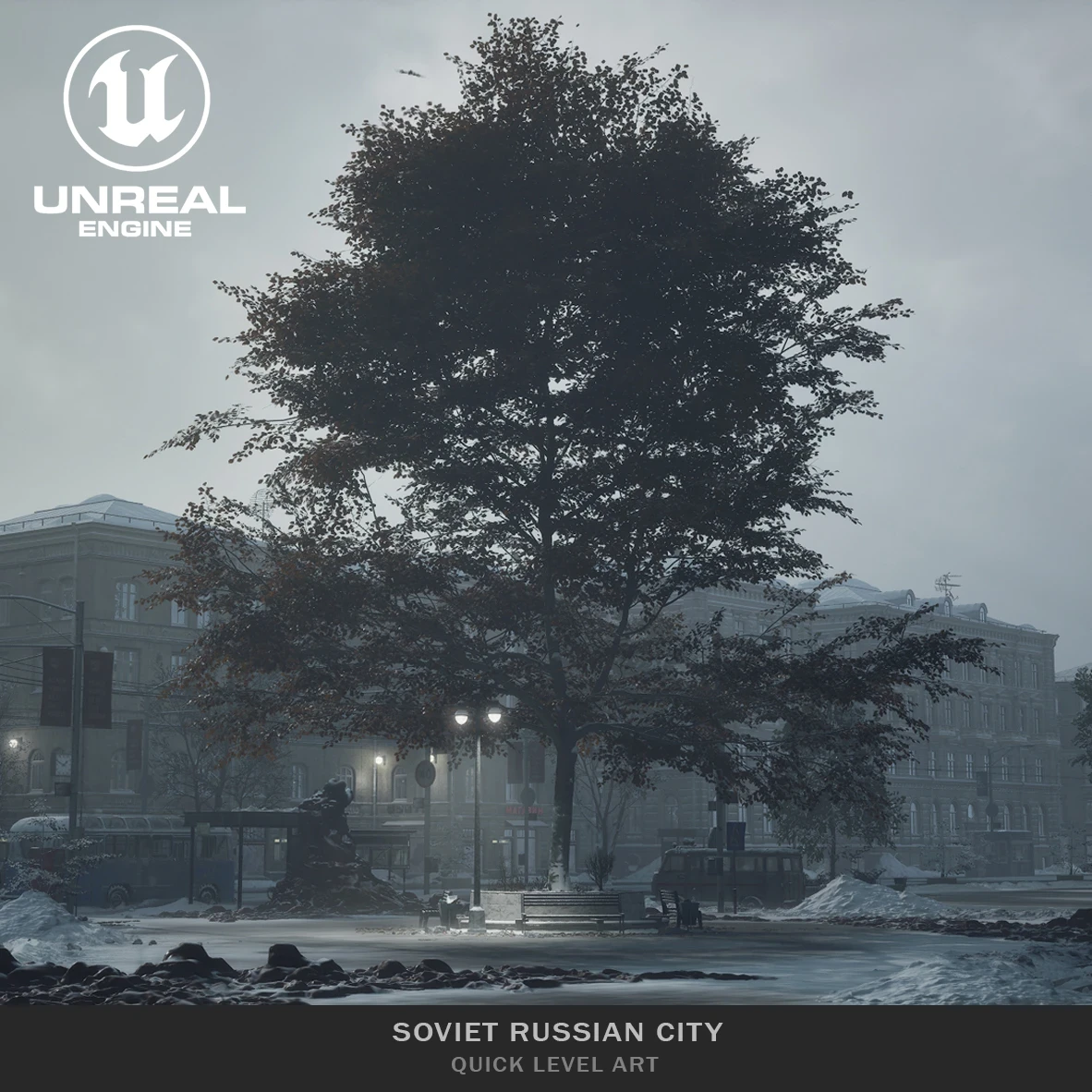 ArtStation - Soviet Russian City