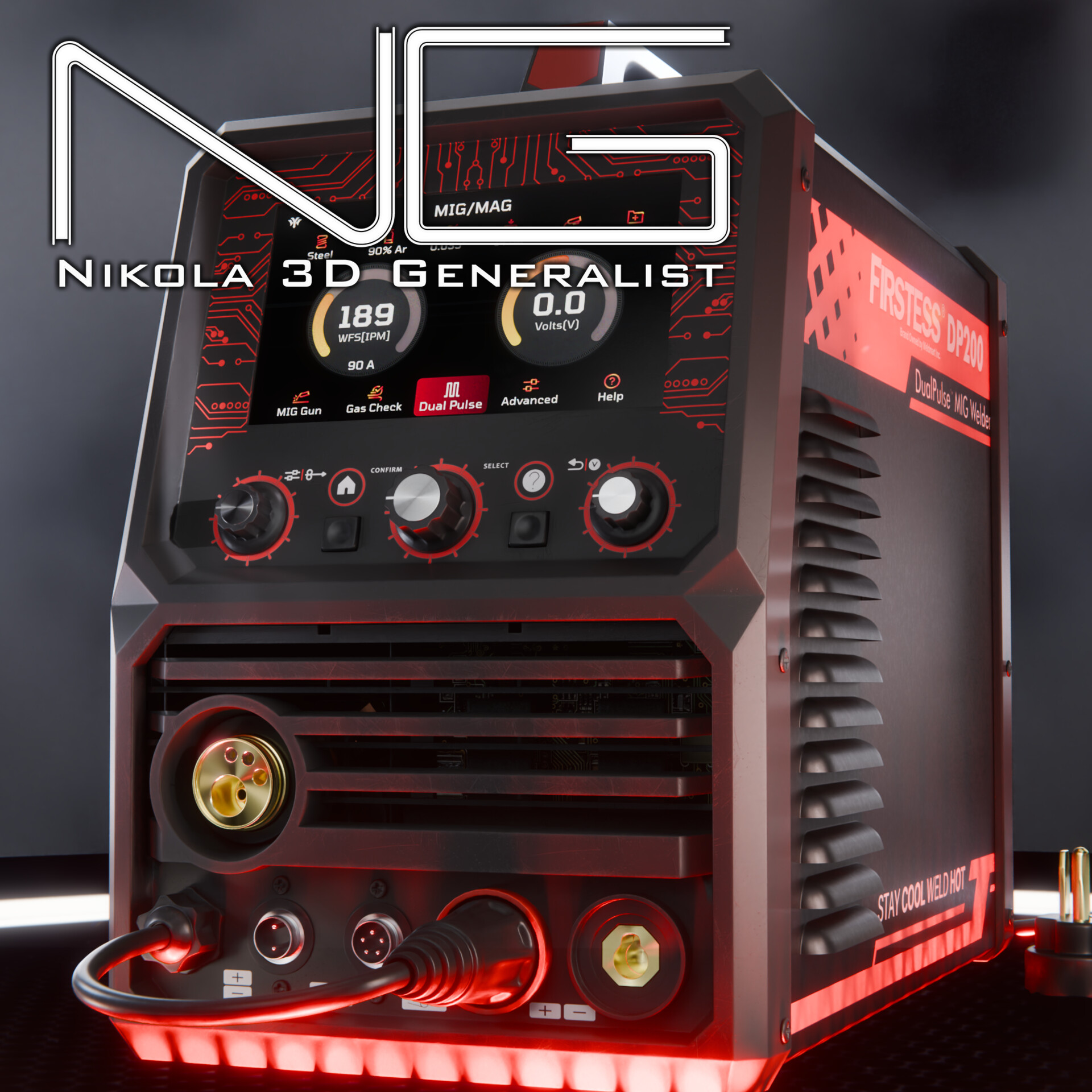 ArtStation - DP200 Welding Machine 3D Product Animation