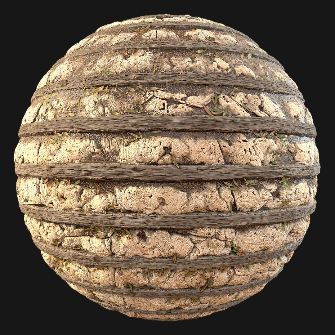 ArtStation - Dilapidated Mud Walls - Substance 3D Designer