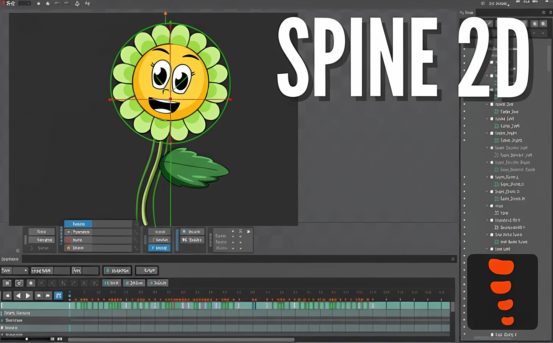 ArtStation - Dancing Checkpoint Flower - Spine 2D Animation