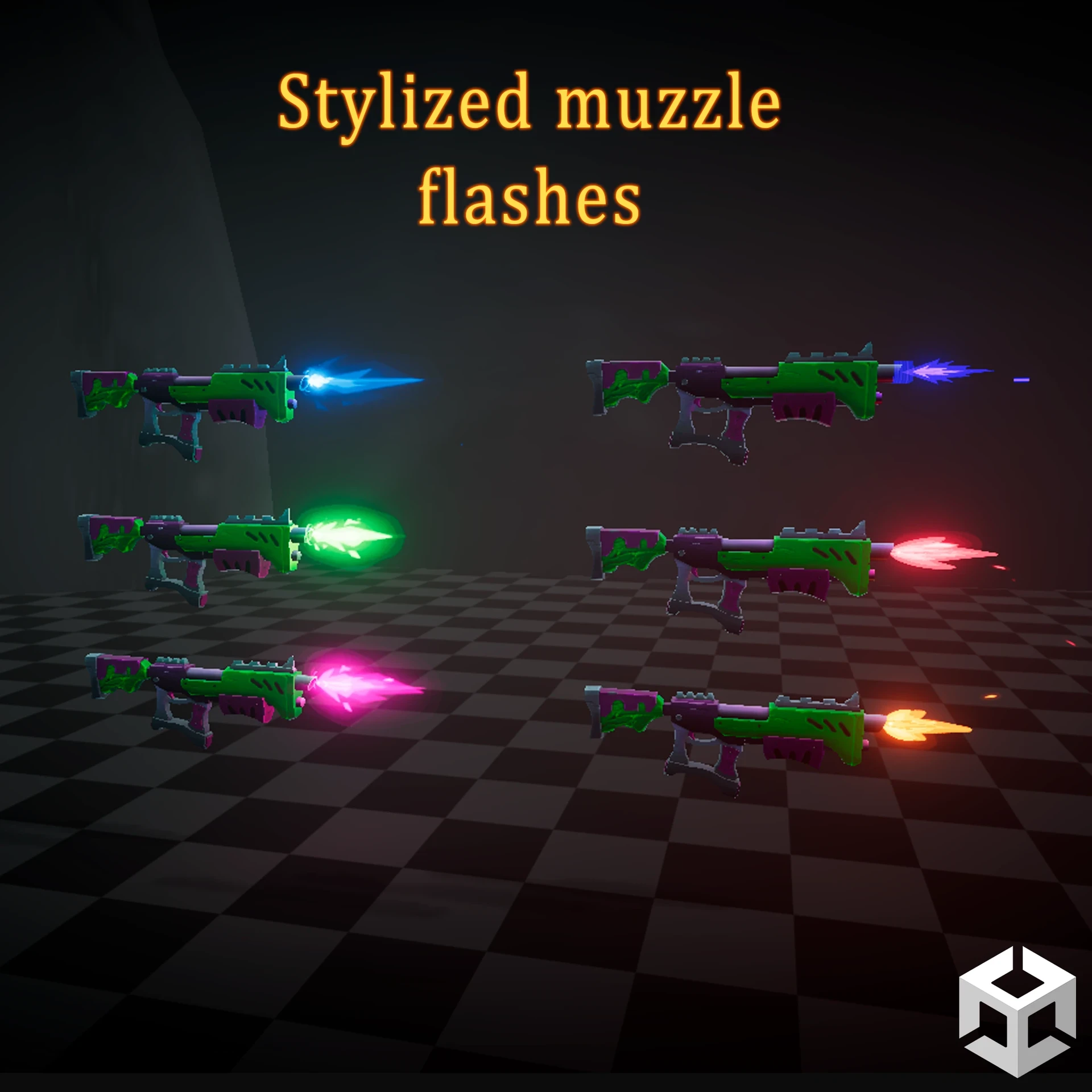 ArtStation - Stylized muzzle flashes