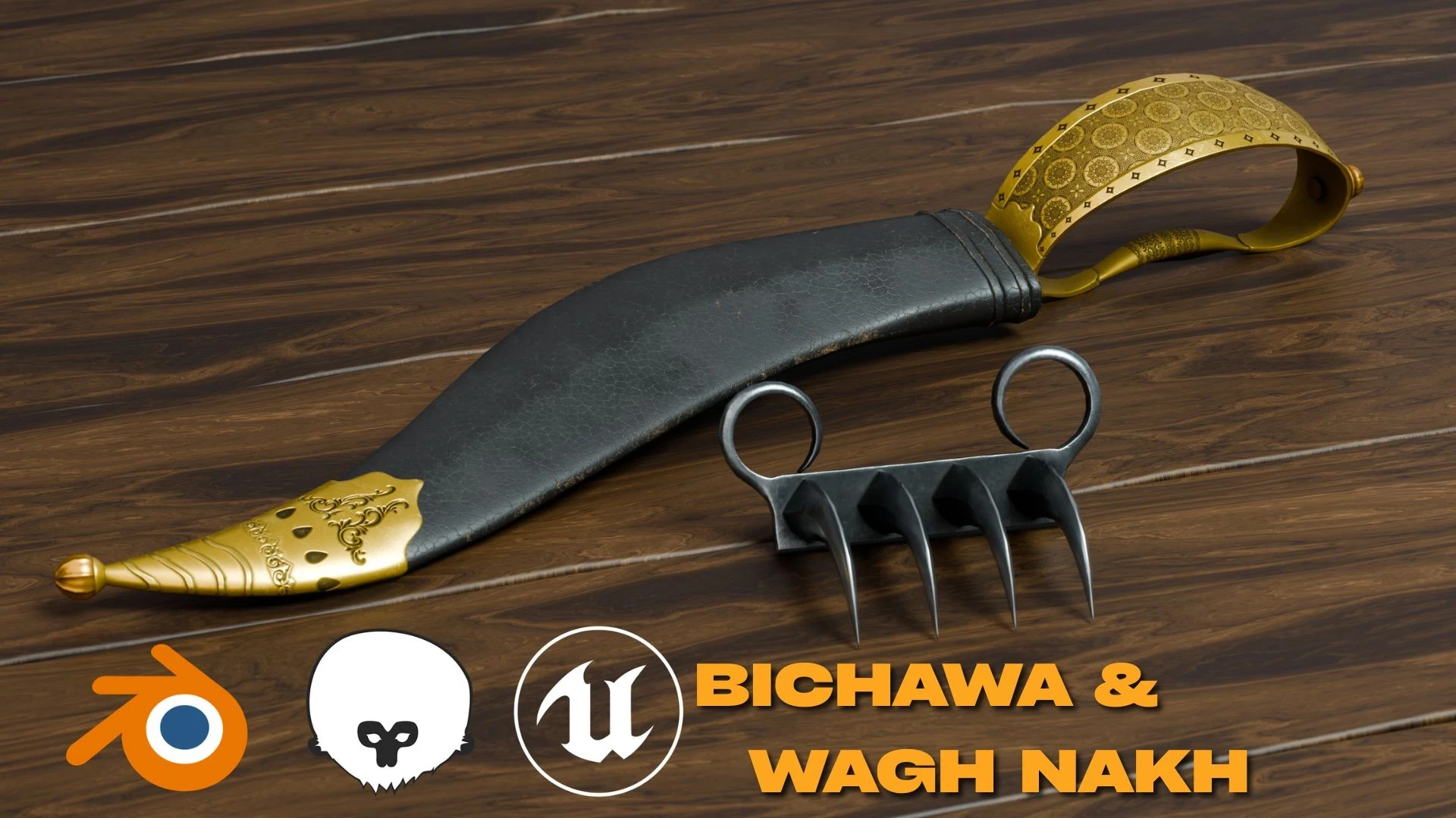 ArtStation - Chhatrapati | Prop Assets : Bichawa and Waghnakh