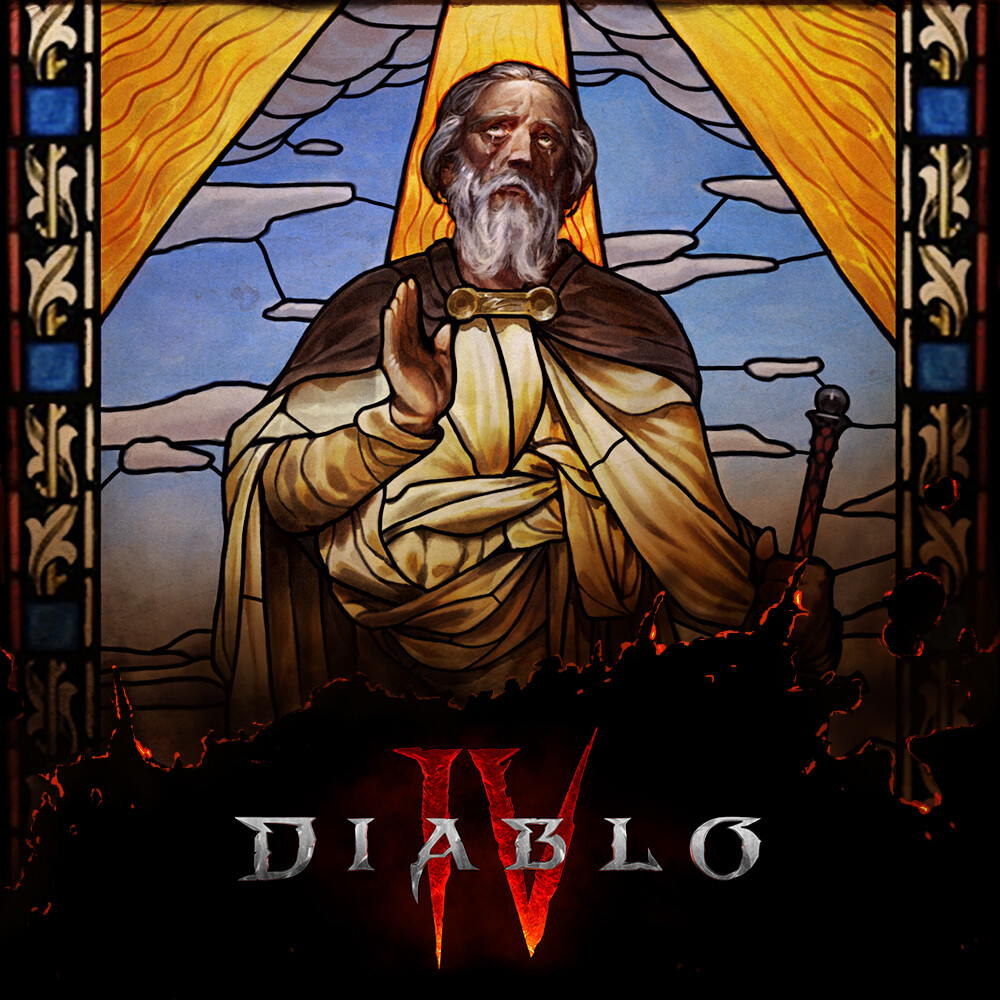 ArtStation - First Vision of Lilith | Stained glass window | Diablo 4
