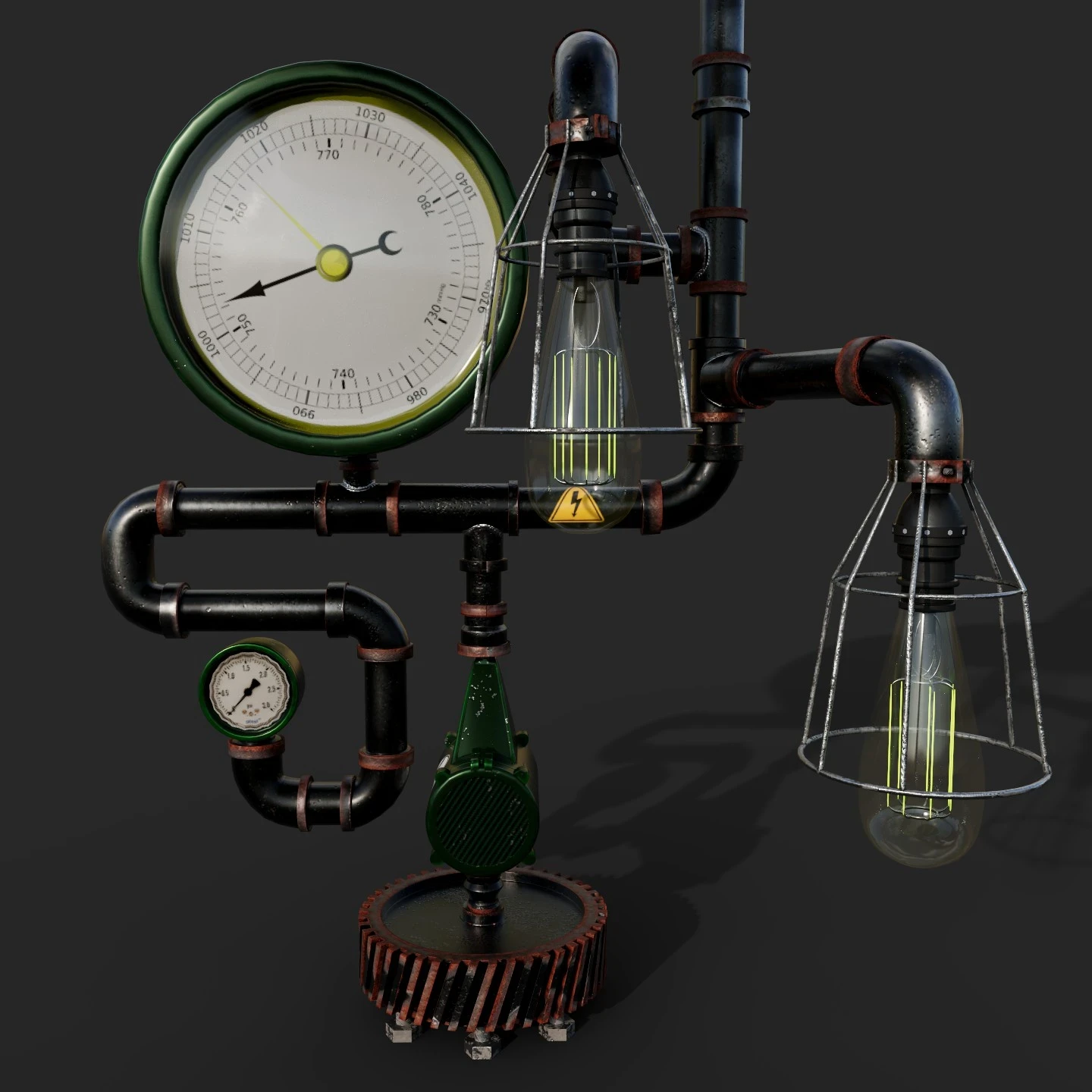 ArtStation - Steampunk Lamp