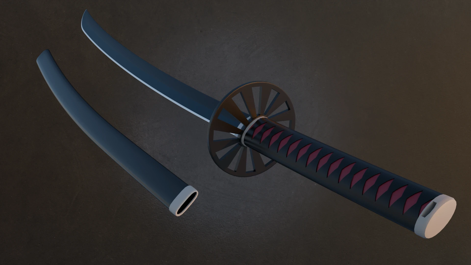 ArtStation - Stylized LowPoly Katana