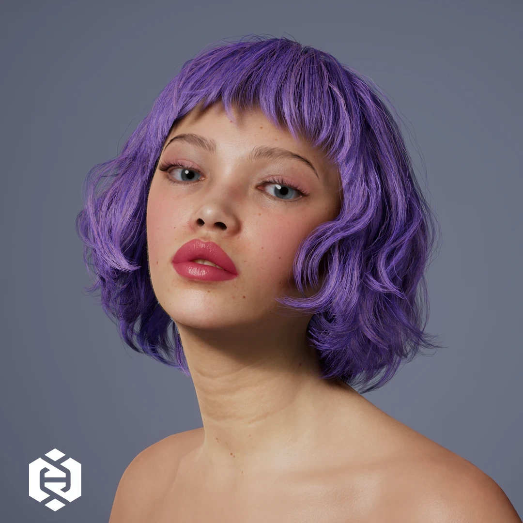ArtStation - Short Wavy Bob Hair for Metahumans