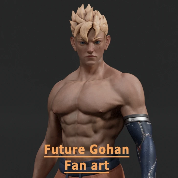 ArtStation - Dragon Ball Future Gohan Fanart