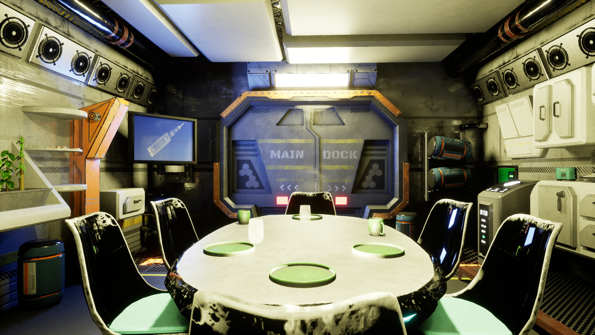 ArtStation - Spaceship kitchen.