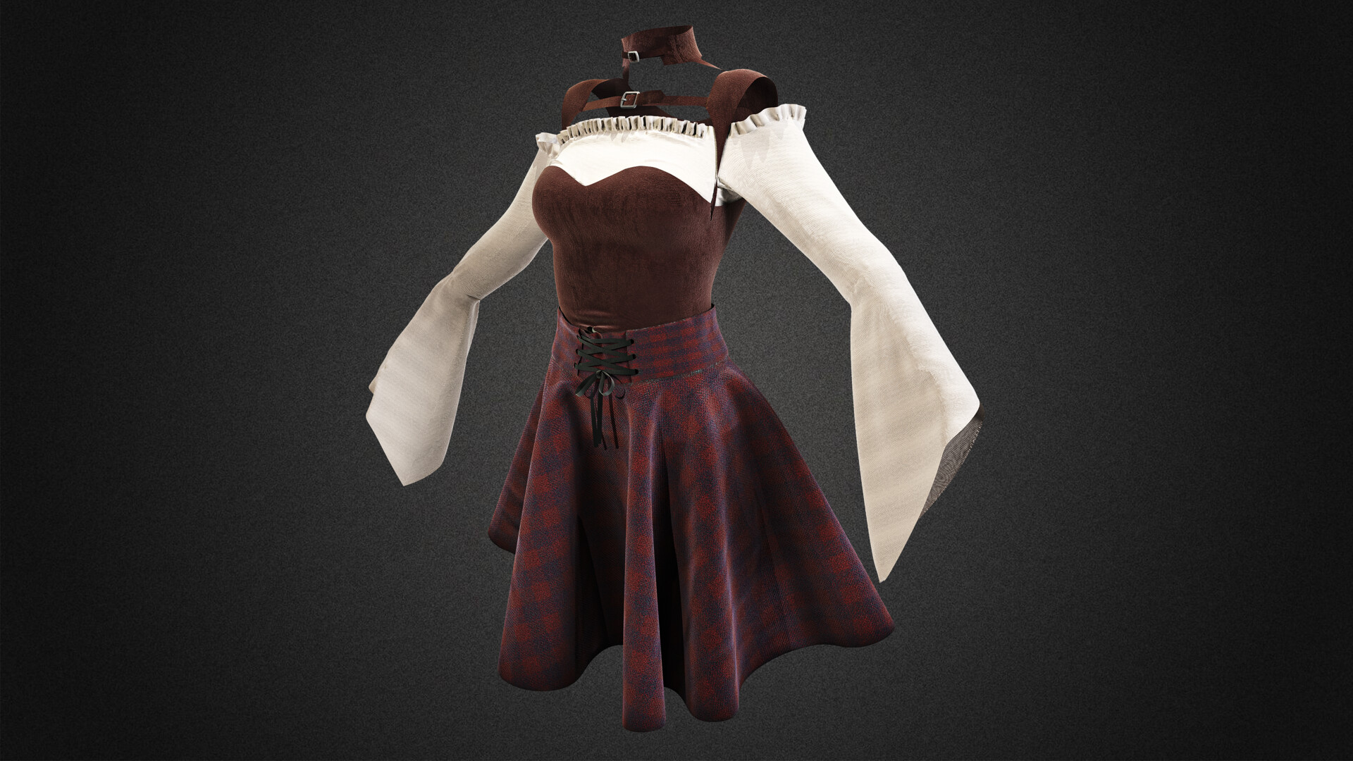 ArtStation - Women's Steampunk Outfit (VOL.03) Marvelous Designer file ...