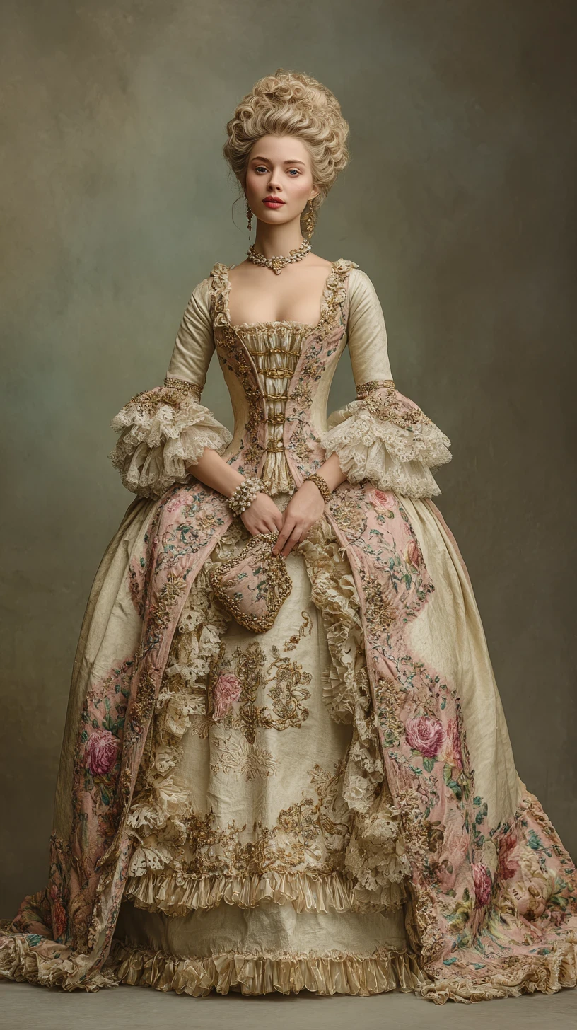 ArtStation - +450 Rococo Elegant Woman Reference Pack _ Full Body Pose ...