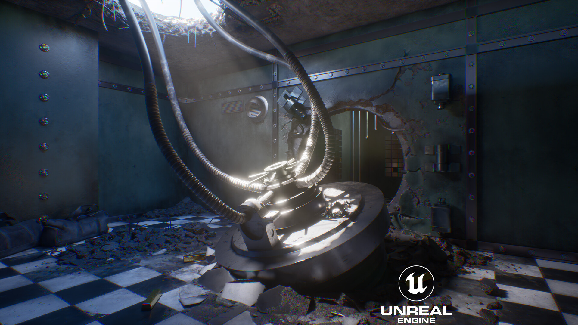 ArtStation - Bank Heist Scene