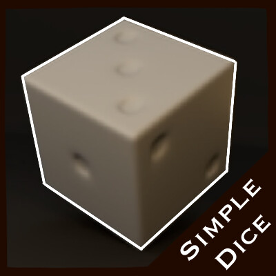ArtStation - Simple 3D Dice - ETSU DIGM