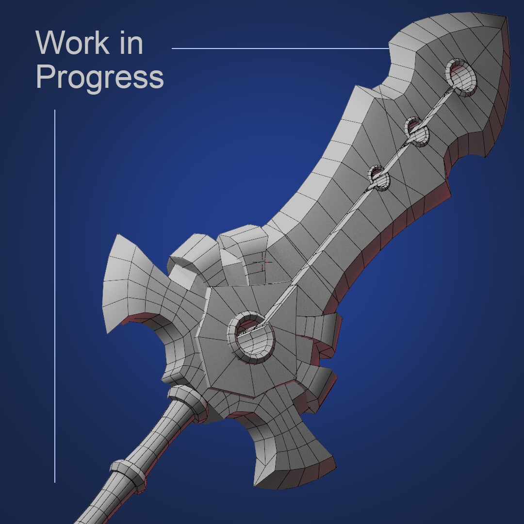 ArtStation - Stylized sword | Work in progress