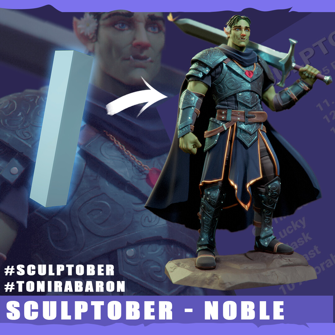 ArtStation - Sculptober 1 - Noble