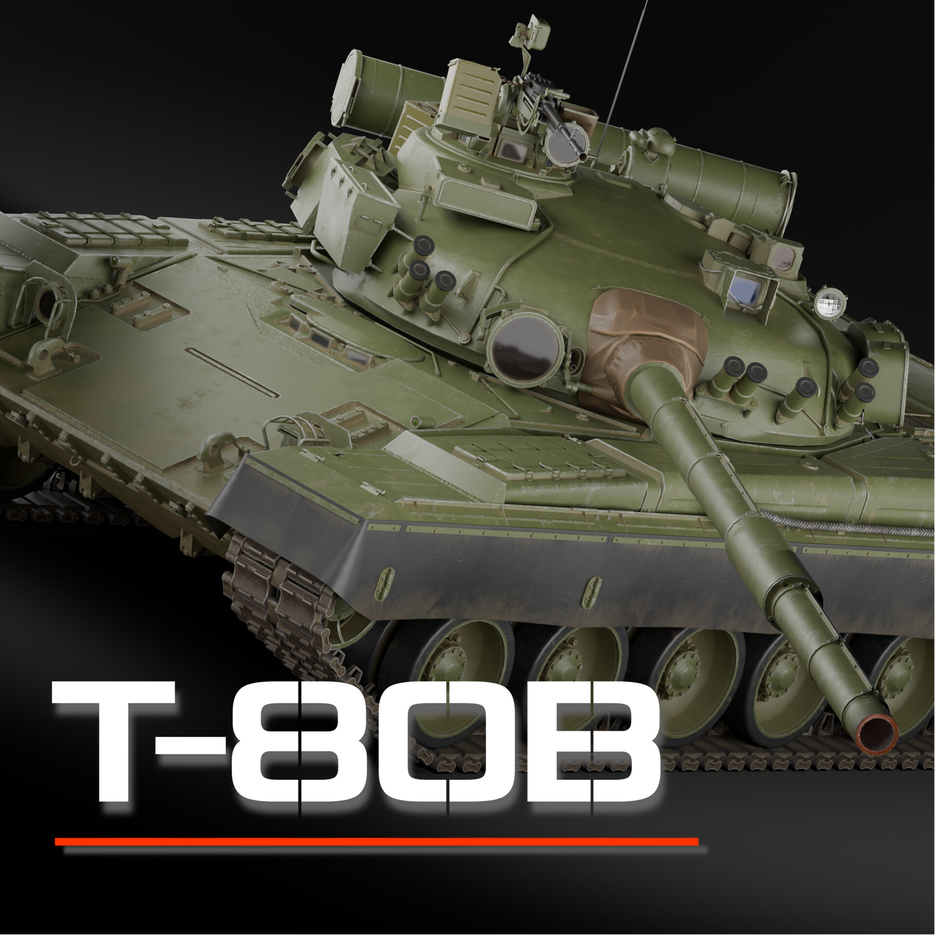 ArtStation - T-80B Soviet MBT
