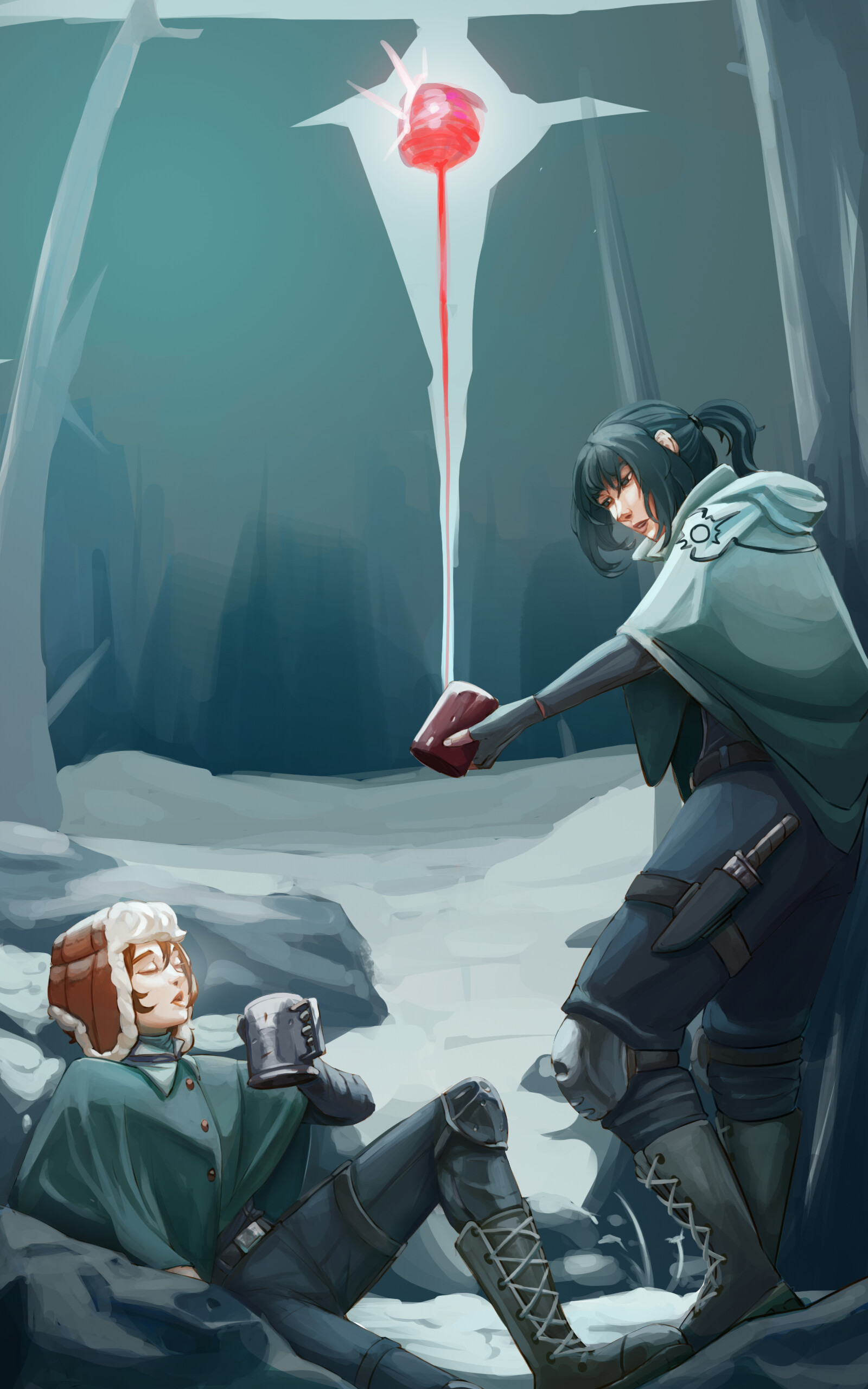 ArtStation - Brief Respite (Book Illustration)