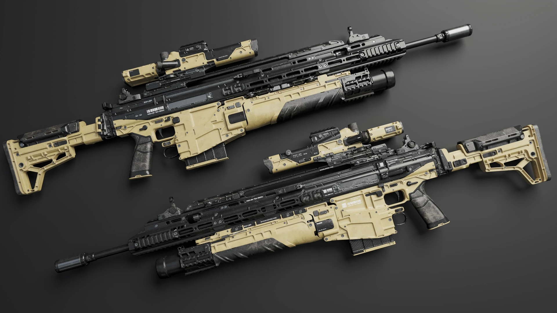 ArtStation - FN Mid-Range Gas Gun 338 With 3GL