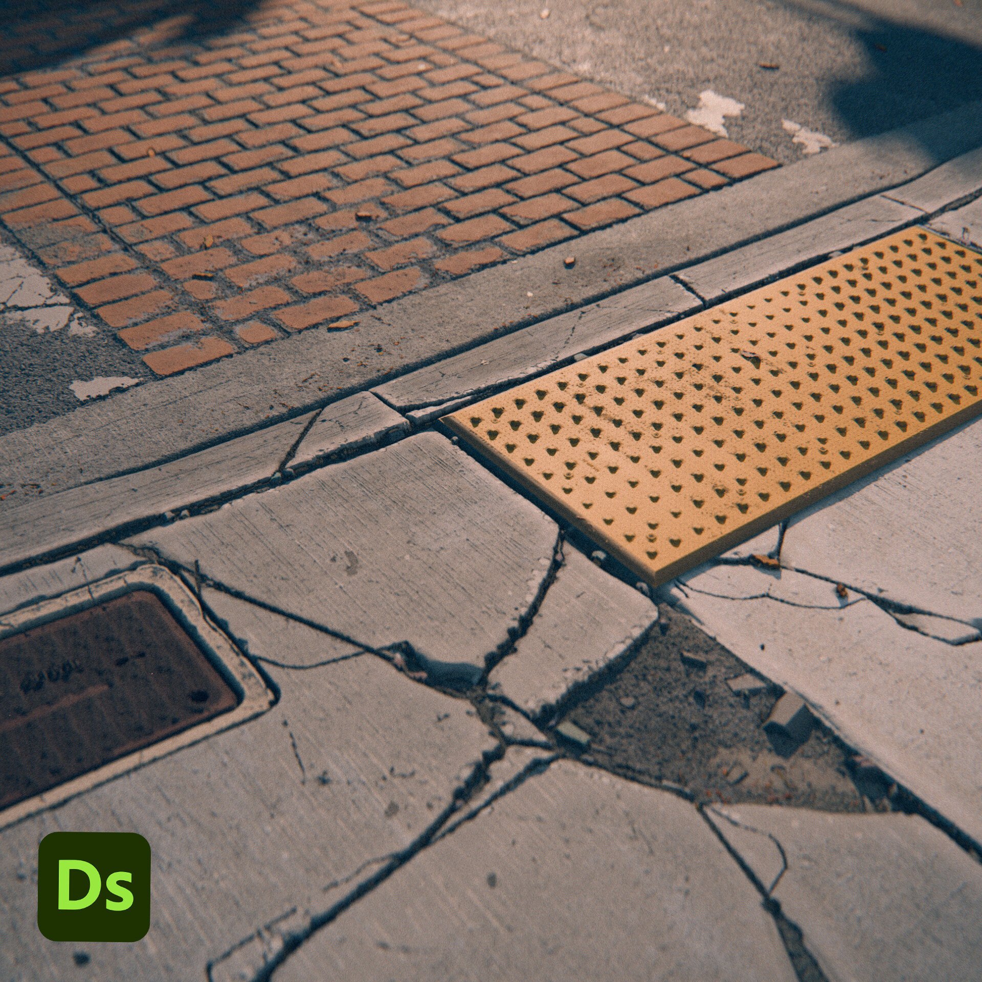 ArtStation - Concrete pavement material