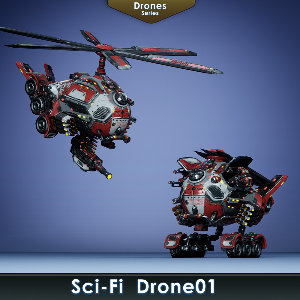 ArtStation - Sci-Fi Drone 01