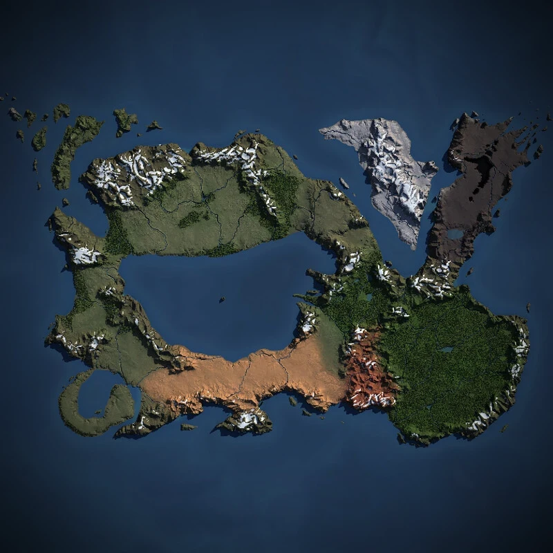 ArtStation - Procedural World Map Generation using Gaea