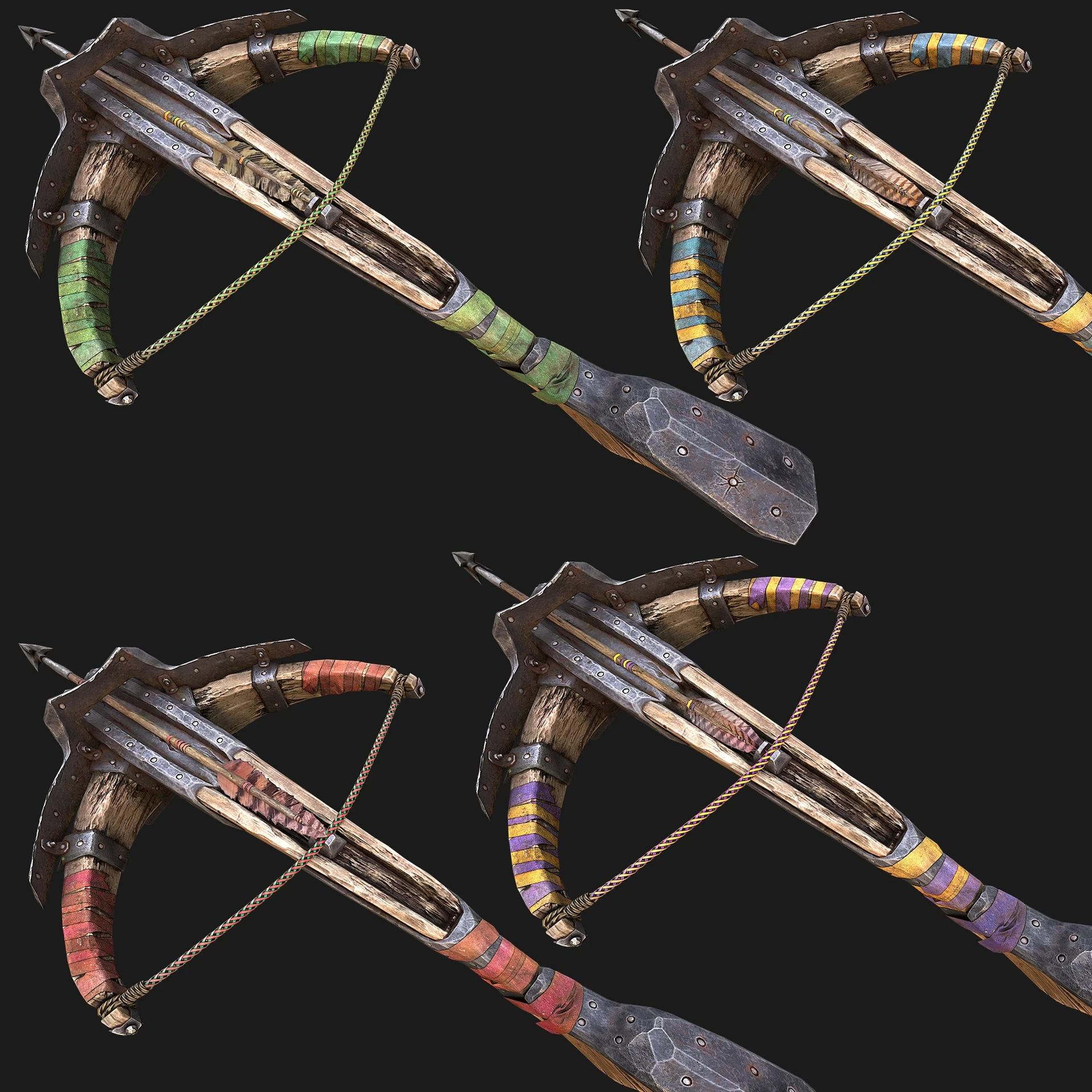 ArtStation - Medieval Crossbow Crossbowman Weapon Pack