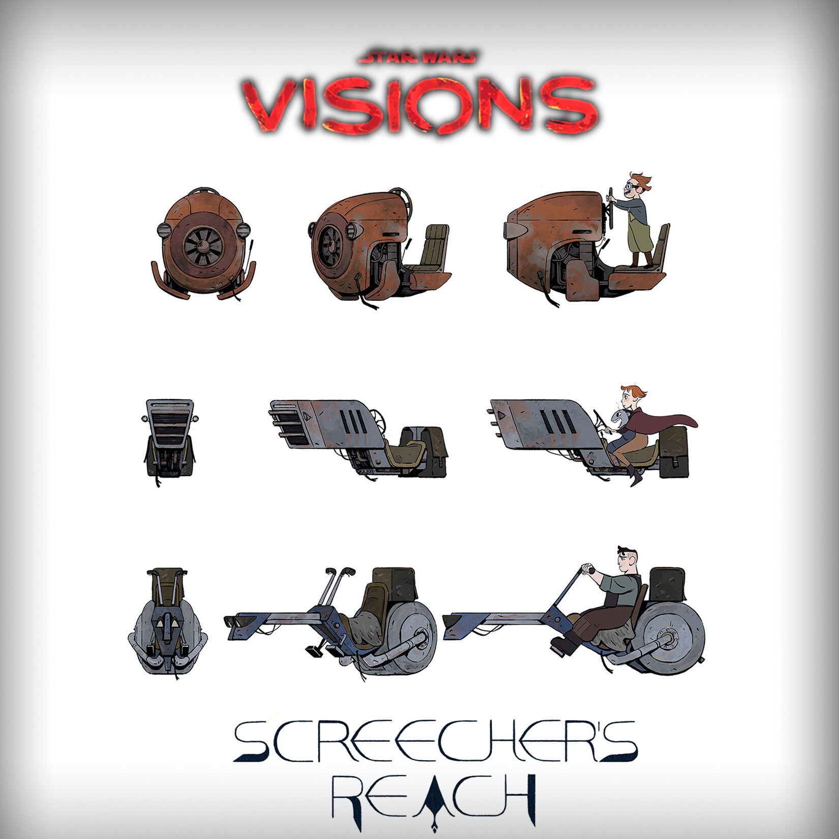ArtStation - Star Wars Visions 2 : Screecher's Reach - Speeders