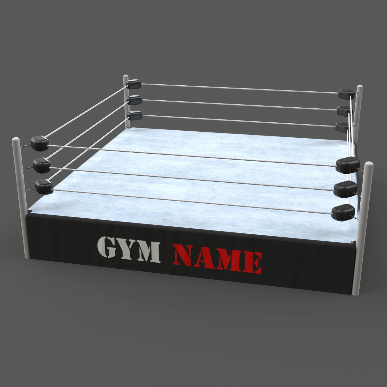 ArtStation - PBR Modular Professional Wrestling Rings 20ftx20ft