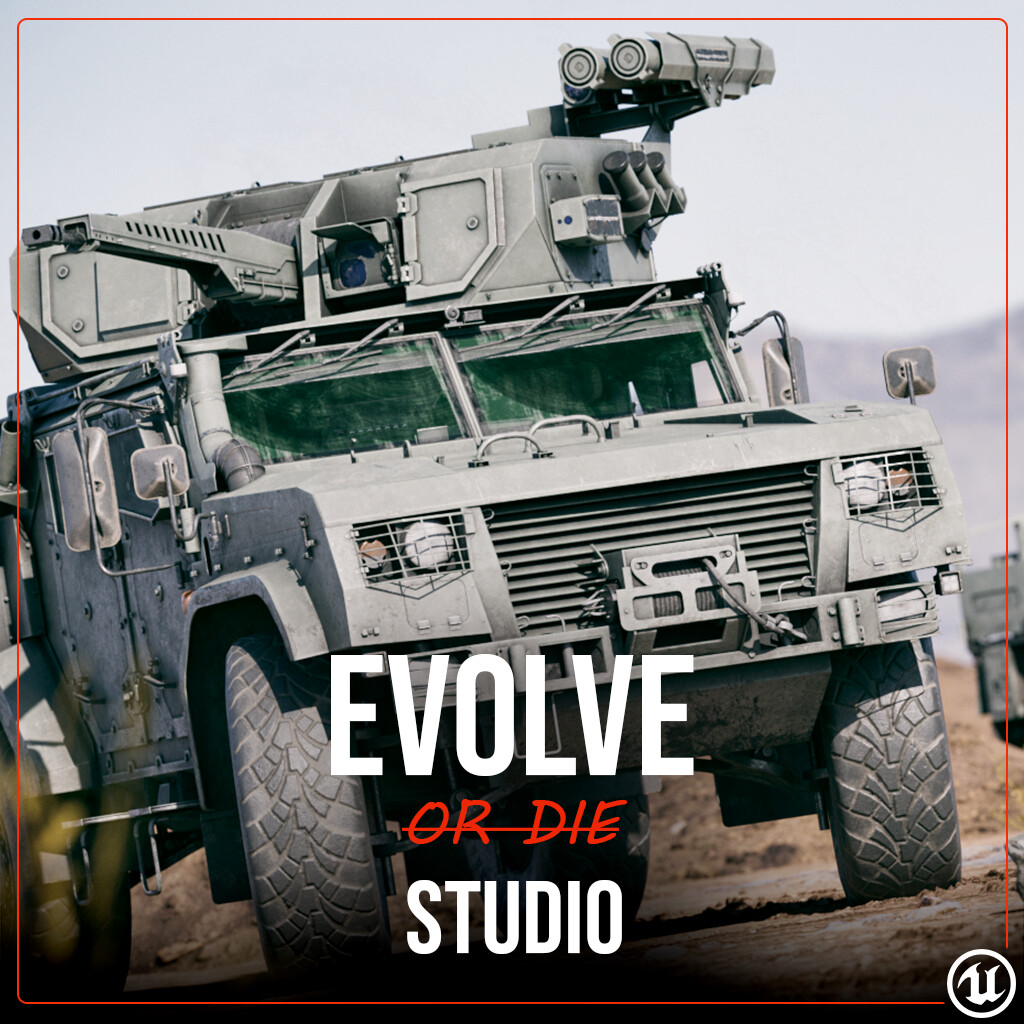 ArtStation - UE5 Titan Armored Car