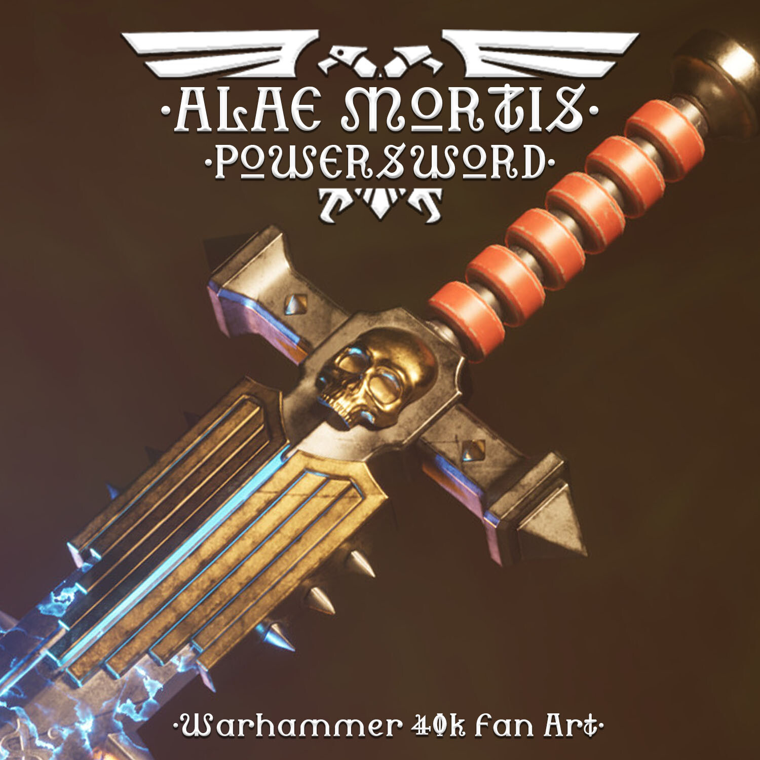 ArtStation - Alae Mortis - Deathwing Terminator Power Sword - Warhammer ...