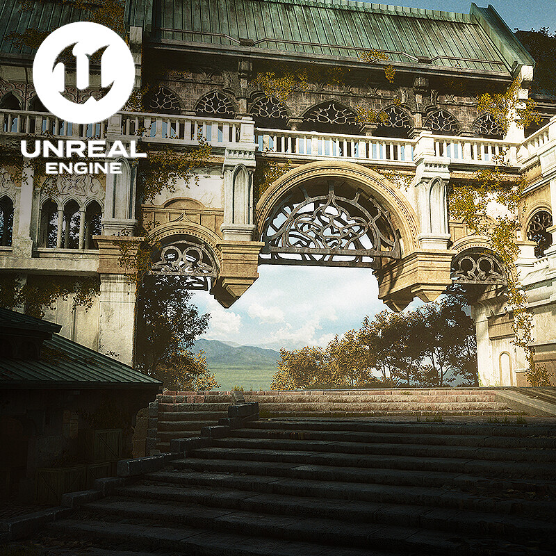 ArtStation - The Lunadaei, Sungate UE5 recreation