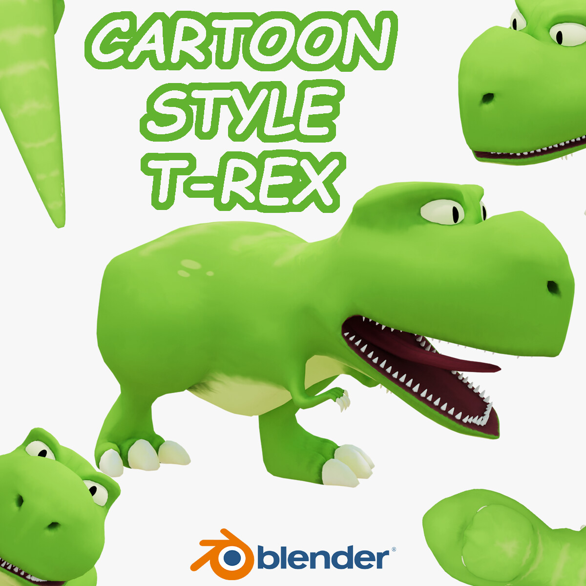 ArtStation - Cartoon Style T-rex