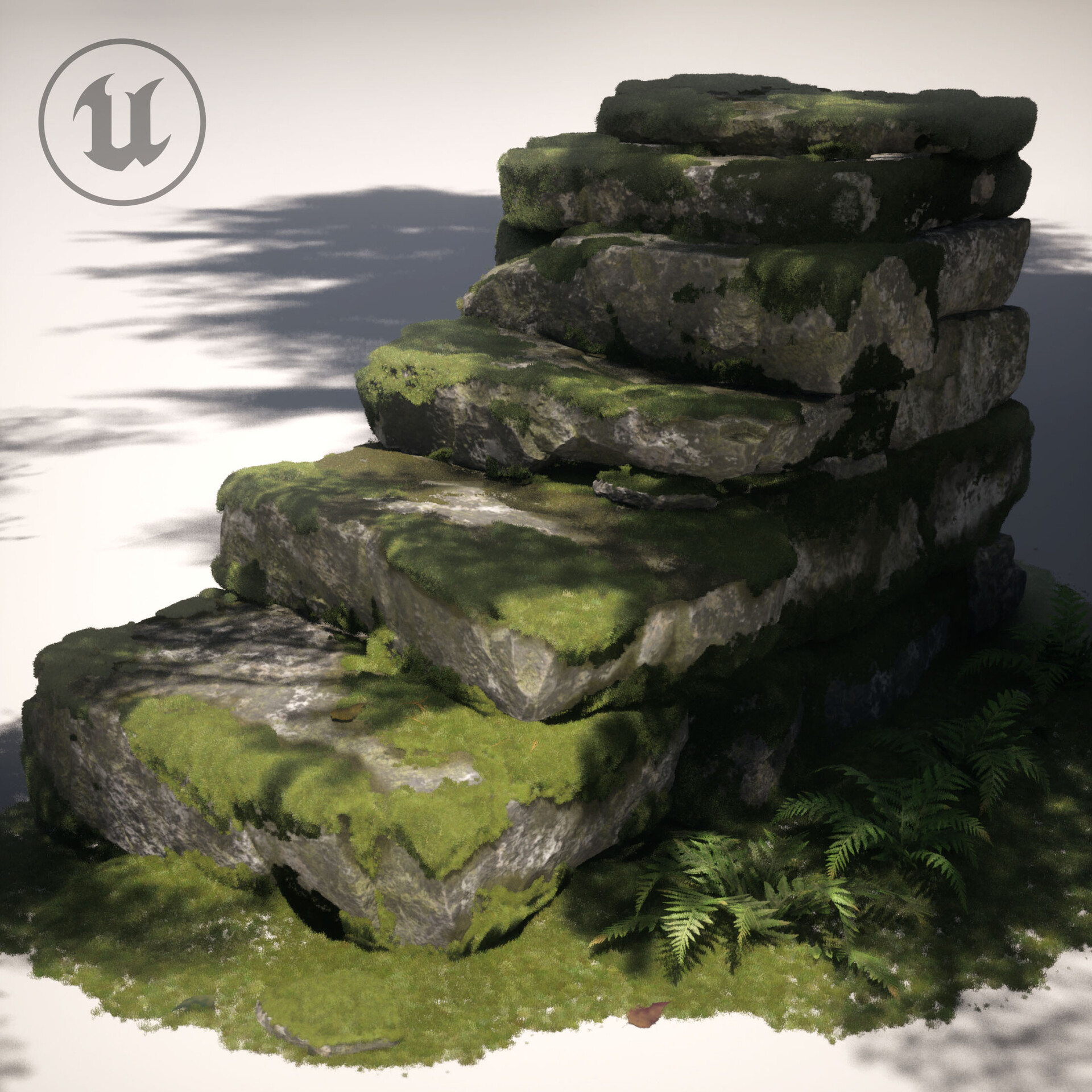 ArtStation - Moss Stone Study - UE5