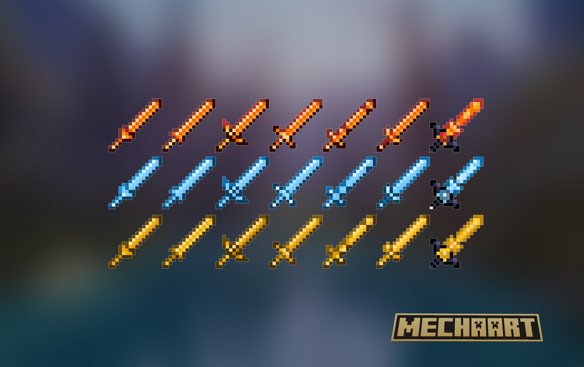 ArtStation - Minecraft sword - sprite