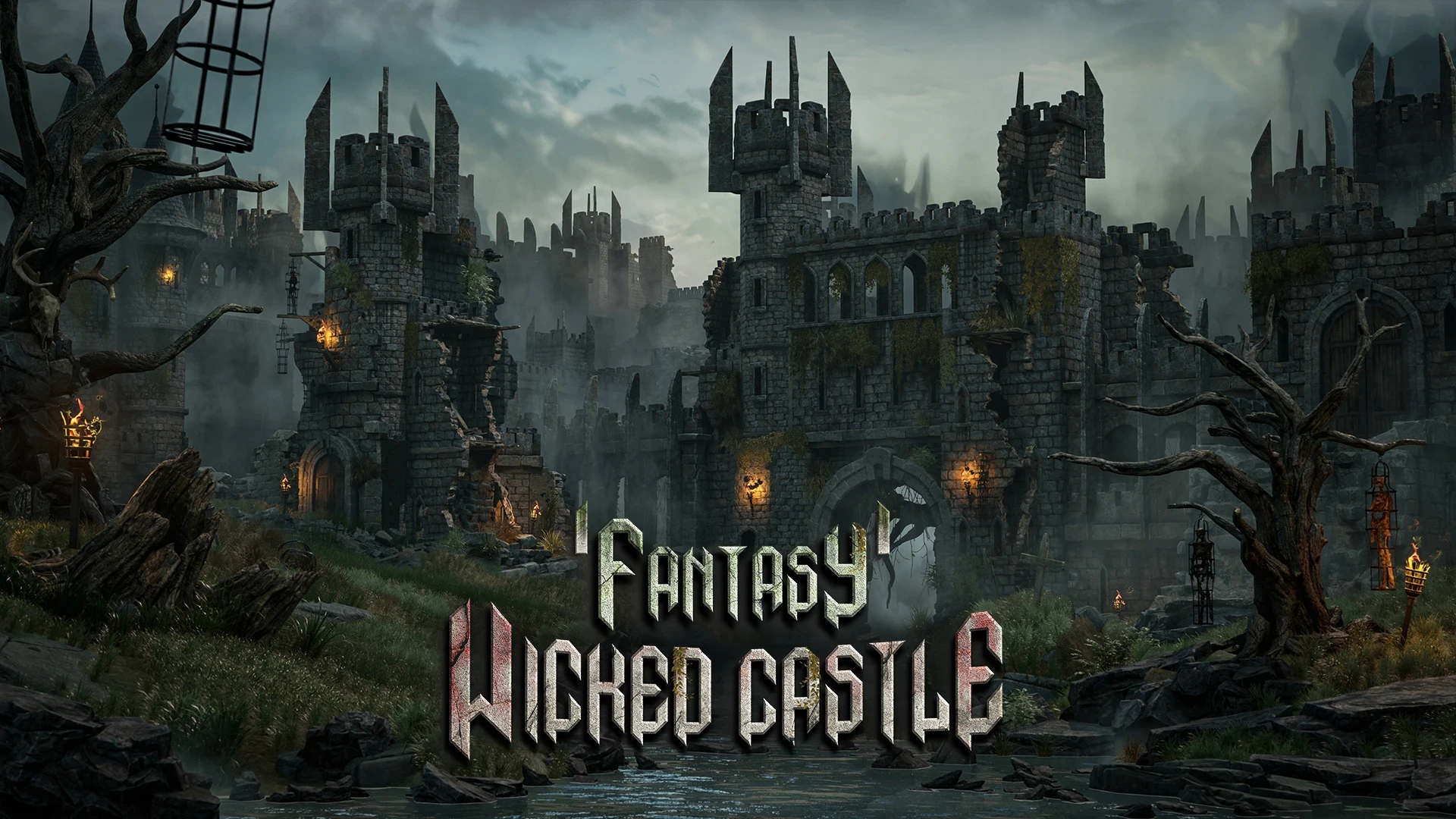 ArtStation - Fantasy Wicked Castle - Semi-realistic 3D Environment