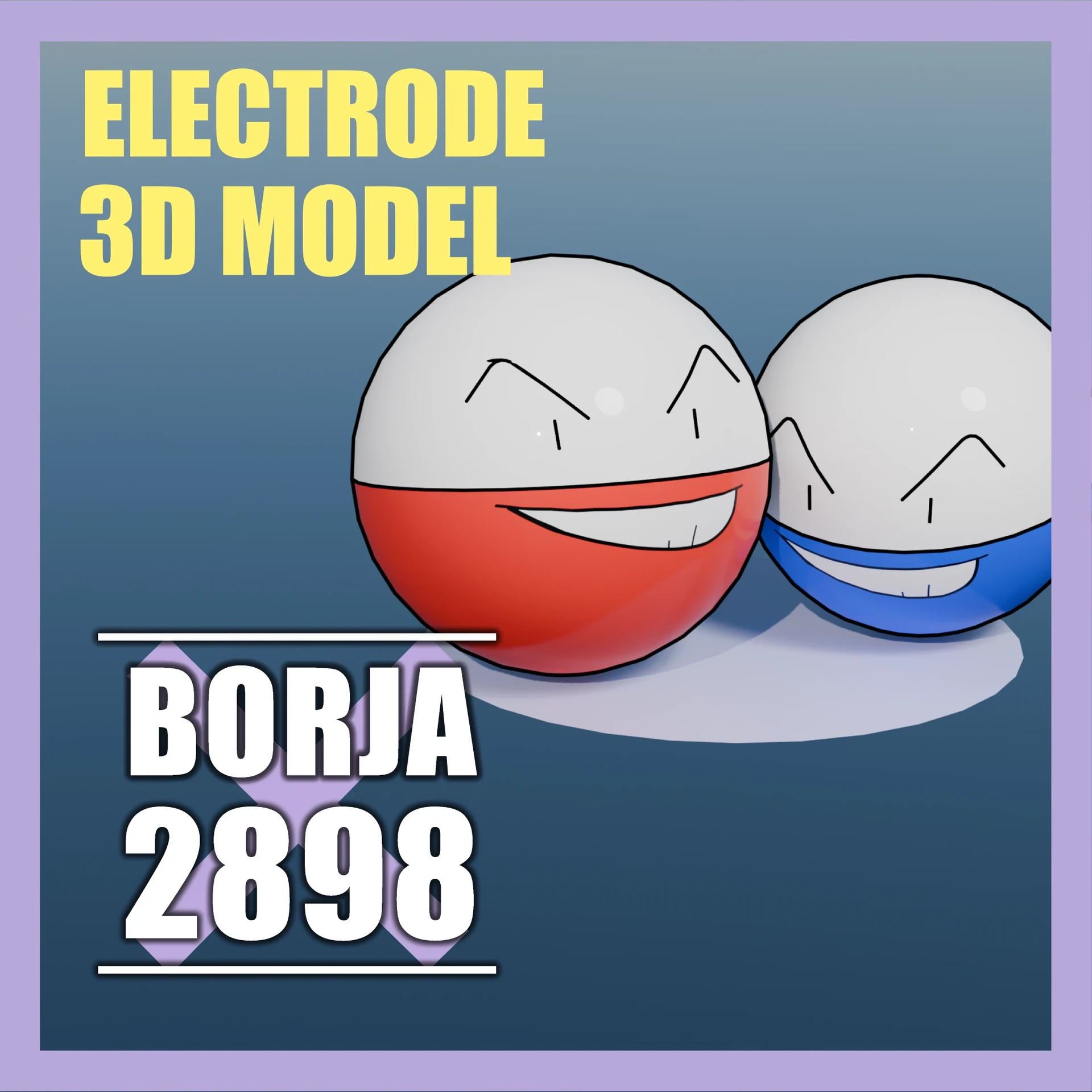 ArtStation - Pokemon · Electrode & Shiny Version · 3D Model