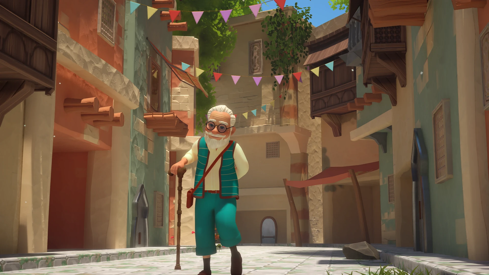 ArtStation - The Old Wanderer -A stylized glimpse into nostalgia and light.