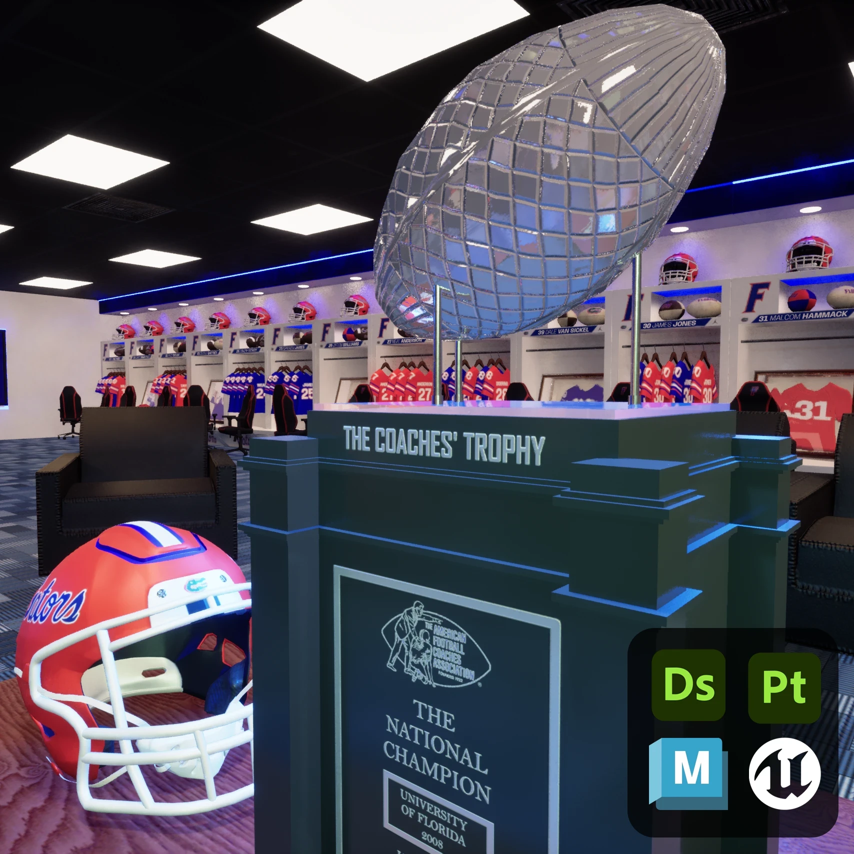 ArtStation - Gators Locker Room