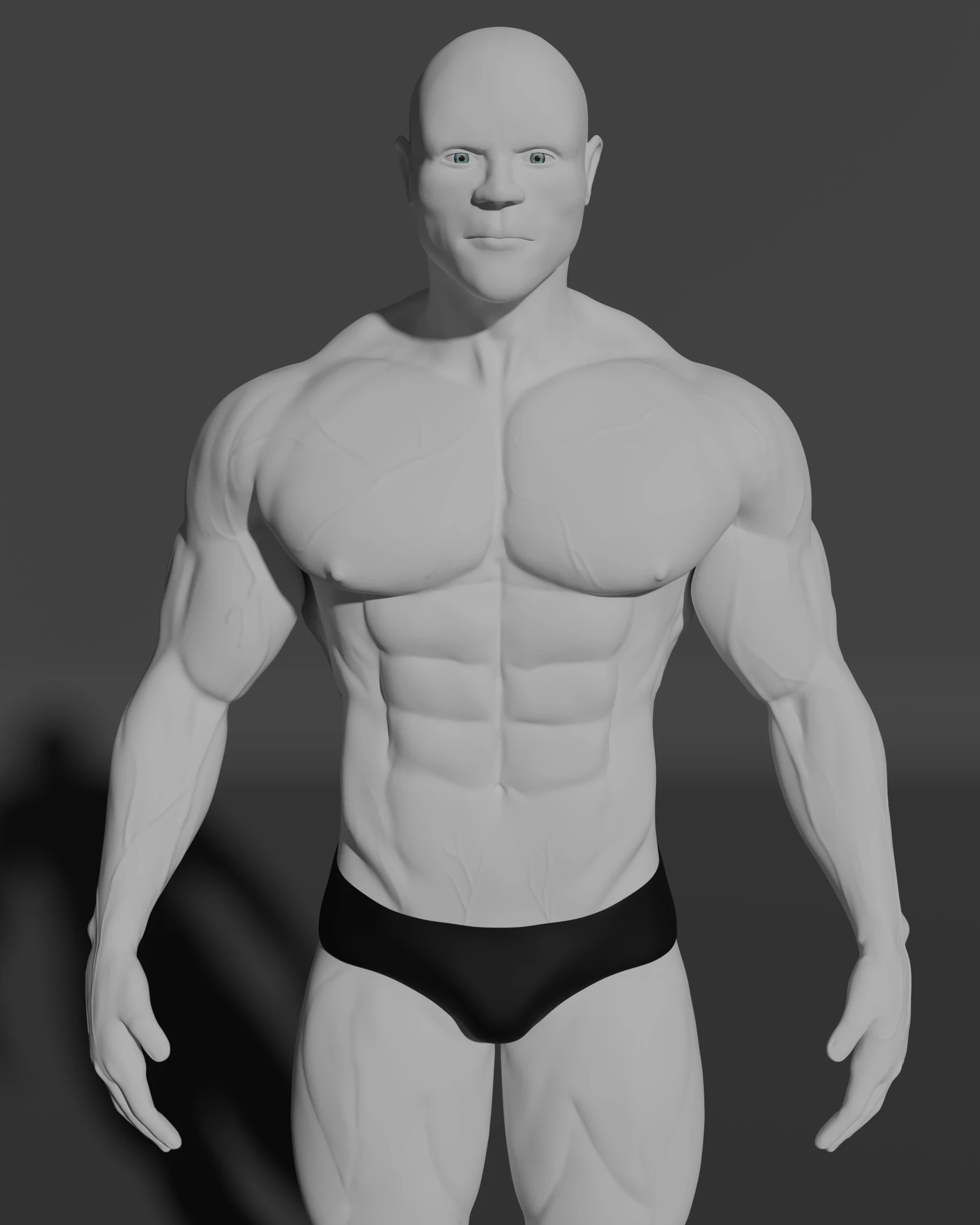 ArtStation - Male Anatomy Study – 3D Sculpt