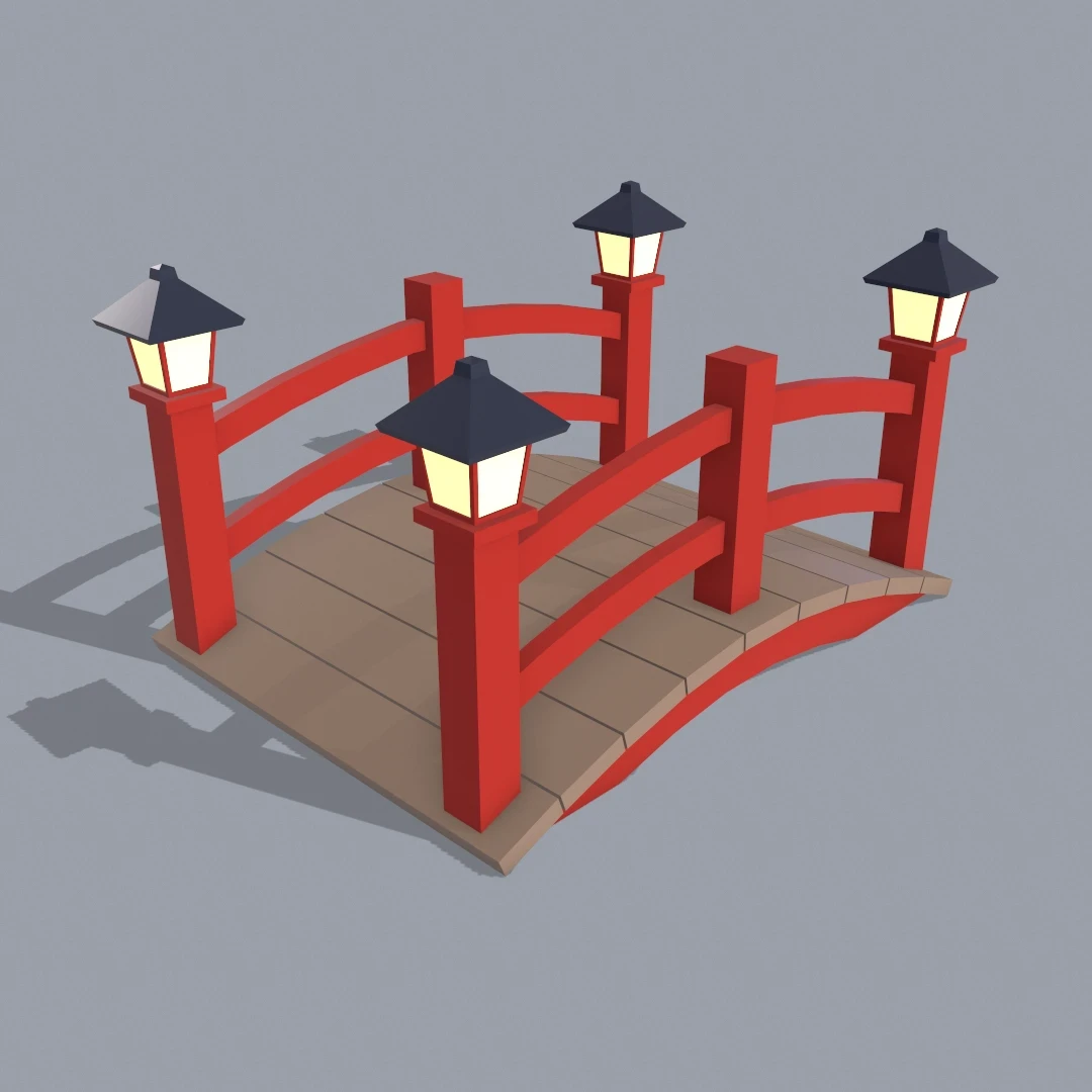 ArtStation - Japanese bridge