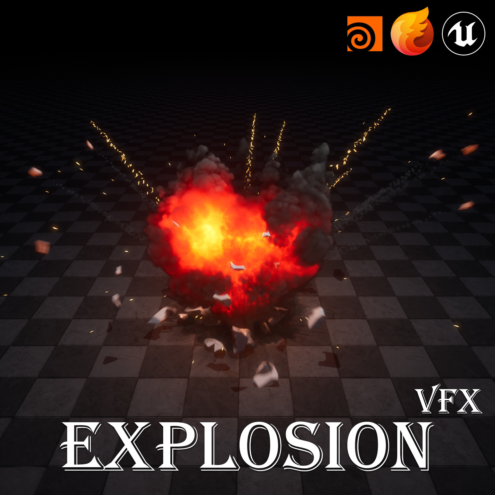 ArtStation - Realistic Explosion VFX in UE5